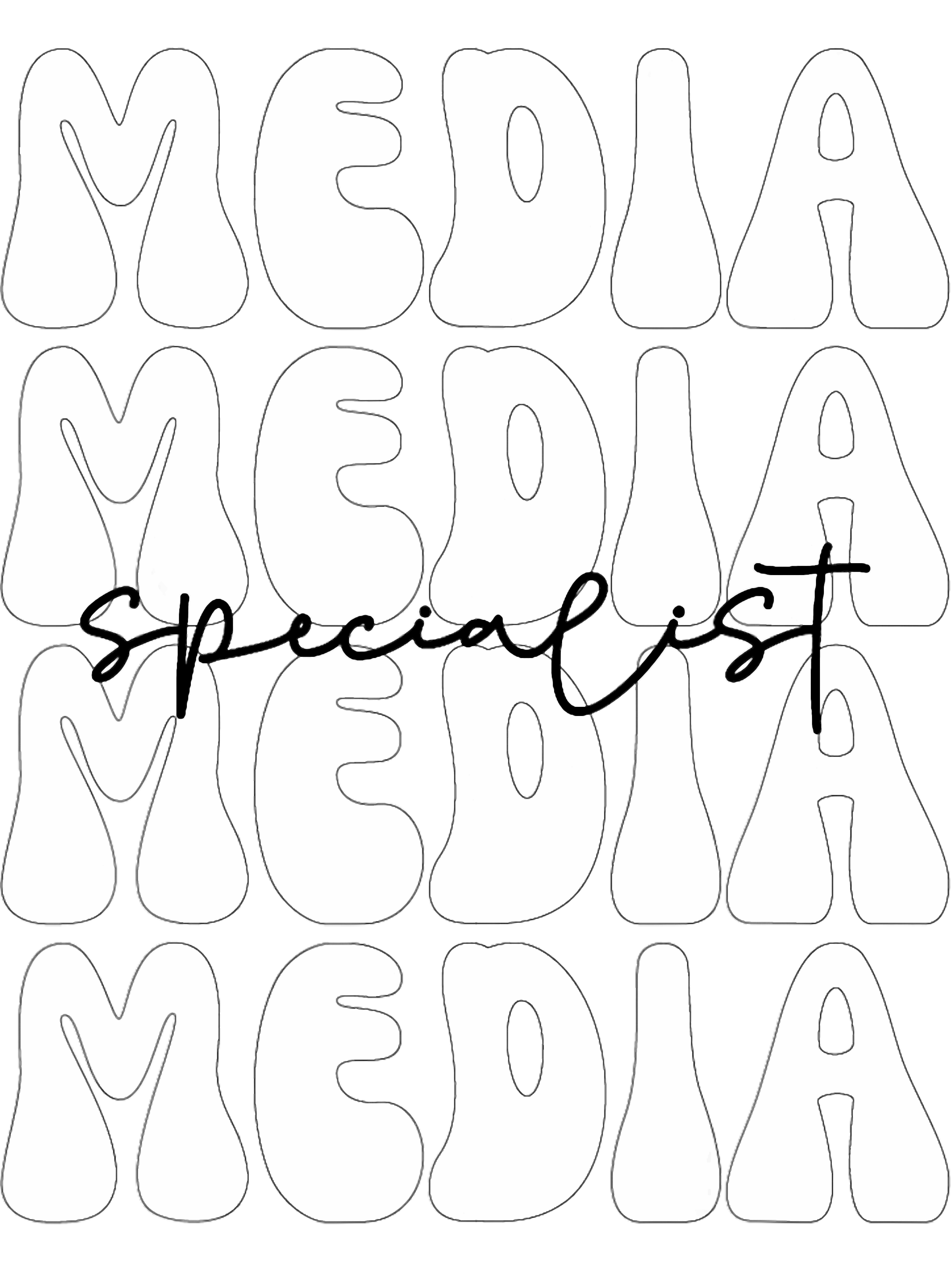 Media Specialist School Librarian Library Squad Appreciation | Inspire ...