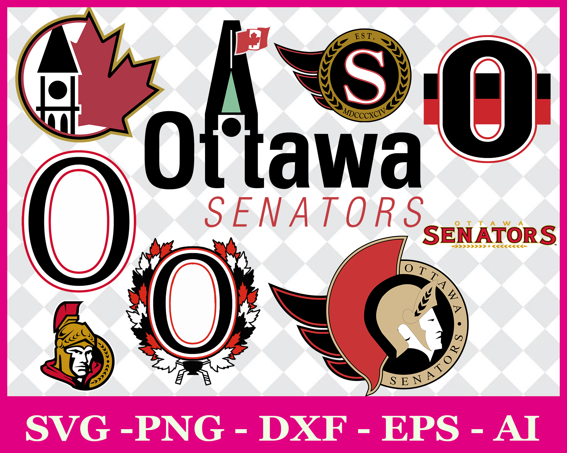 Ottawa-Senators Hockey Teams Svg, Ottawa-Senators Svg, NHL | Inspire Uplift