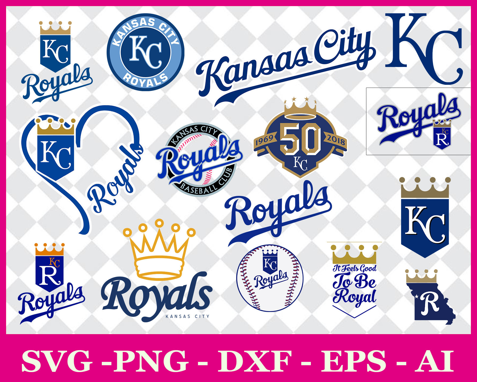 Kansas City Royals SVG – Kansas City Royals Logo MLB Basebal | Inspire Uplift