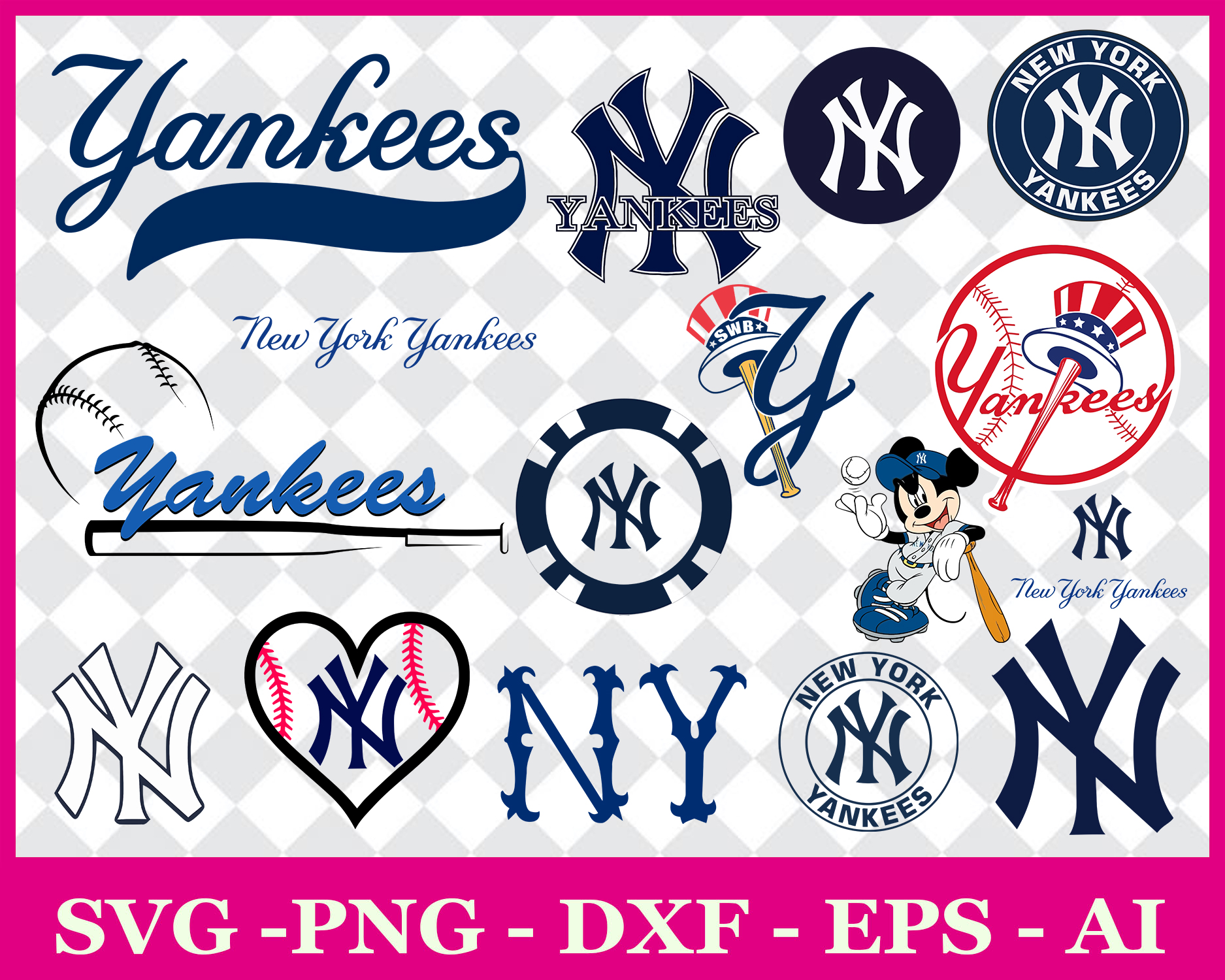 New York Yankees Logo SVG, NY Yankees Symbol, NY Yankees Log | Inspire ...