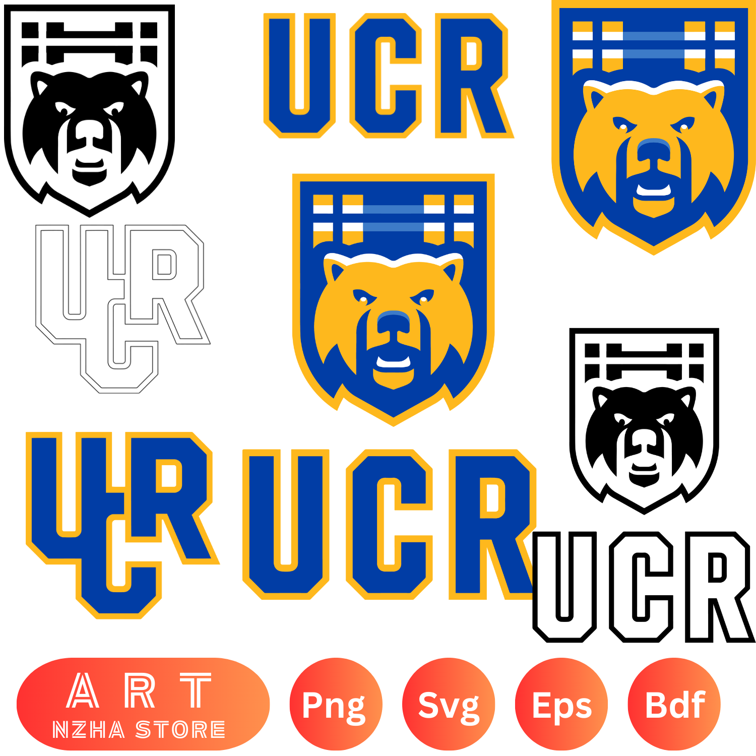 BUNDLE LOGO UC RIVERSIDE HIGHLANDERS SVG EPS DXF PNG FILE UC | Inspire Uplift