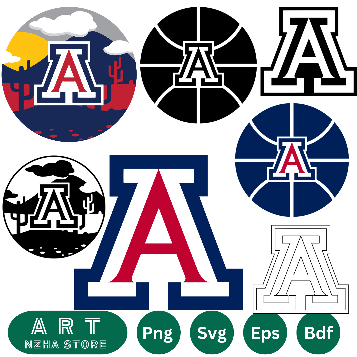 Logo Arizona Wildcats BUNDLE LOGO ARIZONA WILDCATS SVG EPS D | Inspire ...
