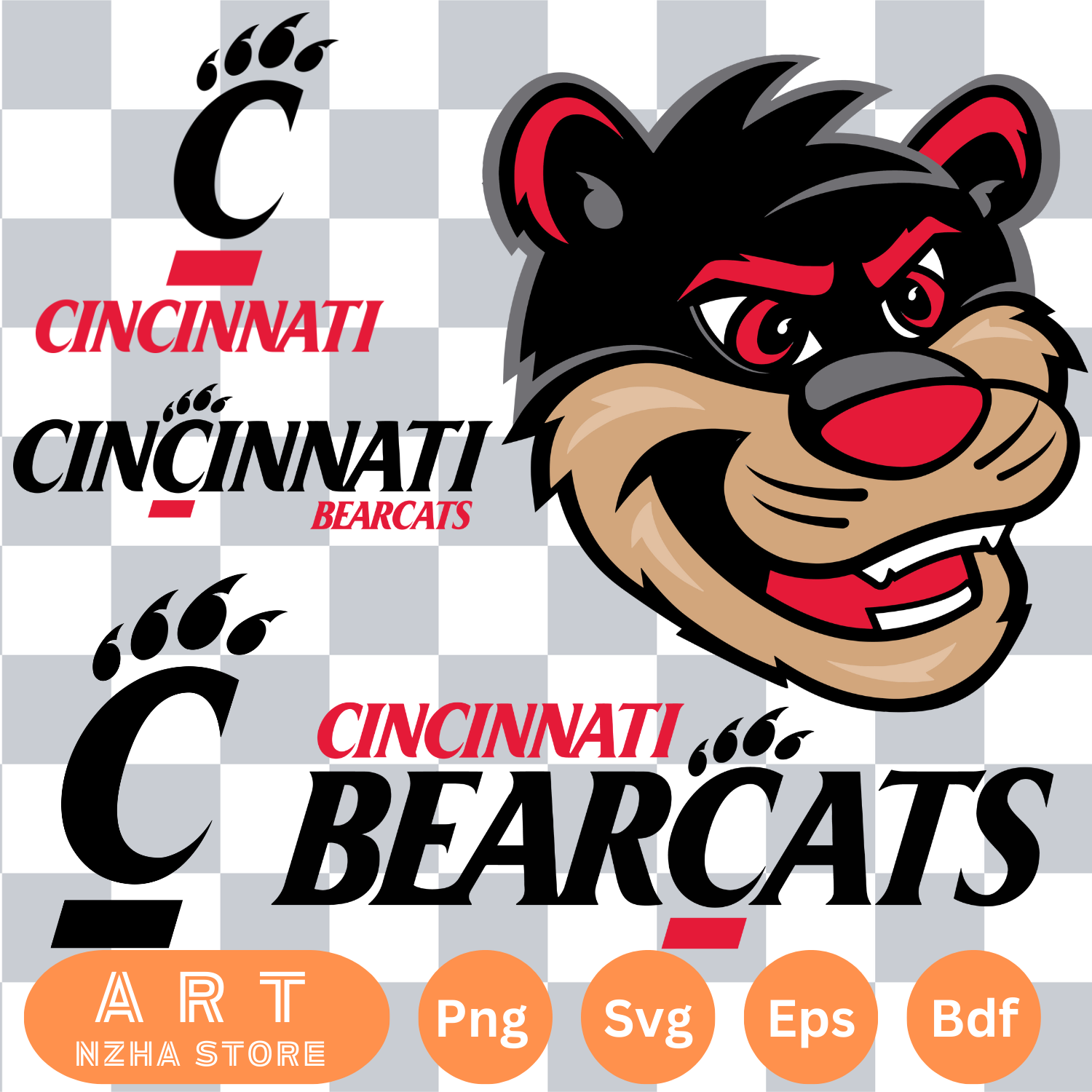 Cincinnati Bearcats svg, Cincinnati Bearcats clipart, Cincin - Inspire ...