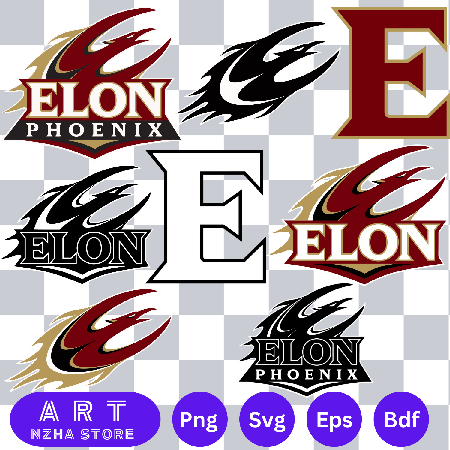 Logo Elon Phoenix bundle ncaa svg, ncaa svg ,Instant downdlo | Inspire ...