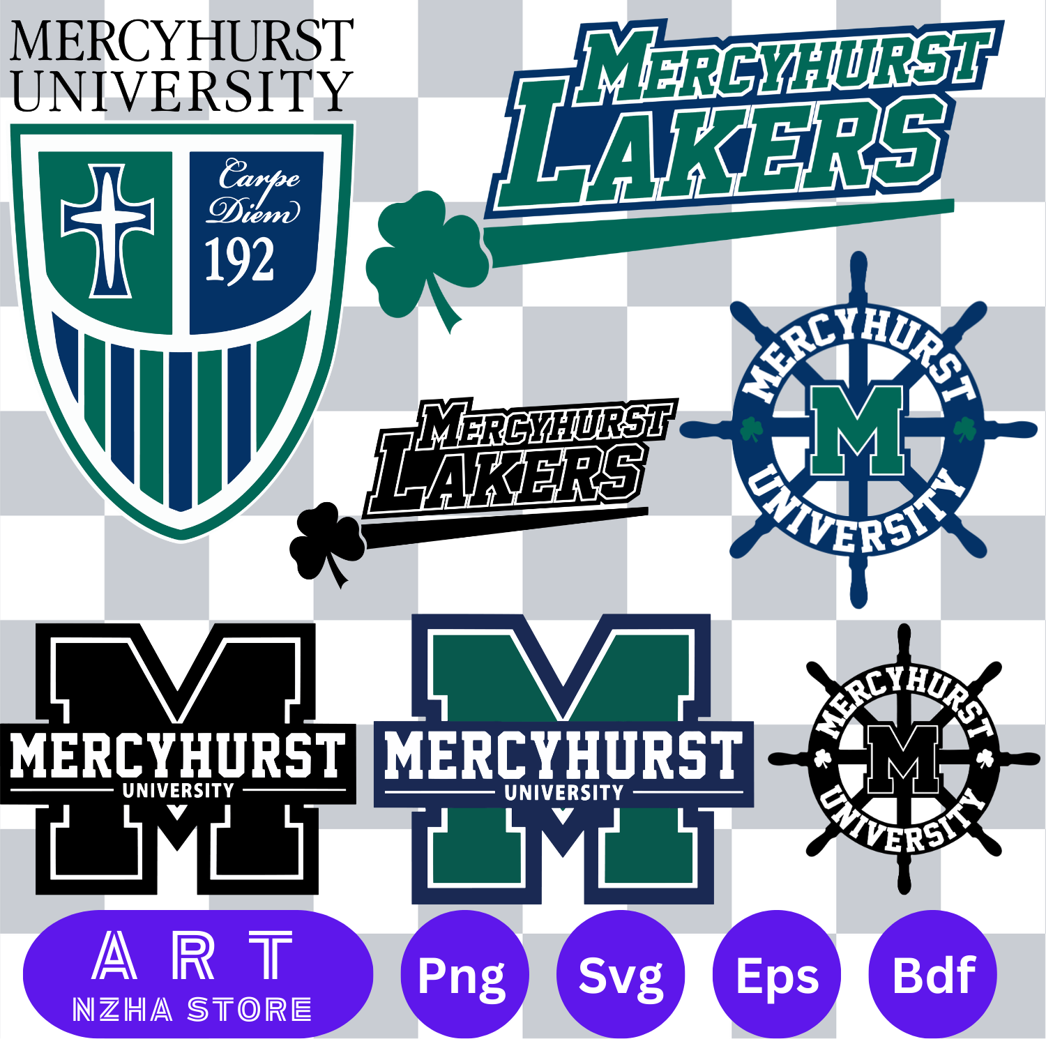 Bundle Logo Mercyhurst Lakers svg eps dxf png file | Inspire Uplift