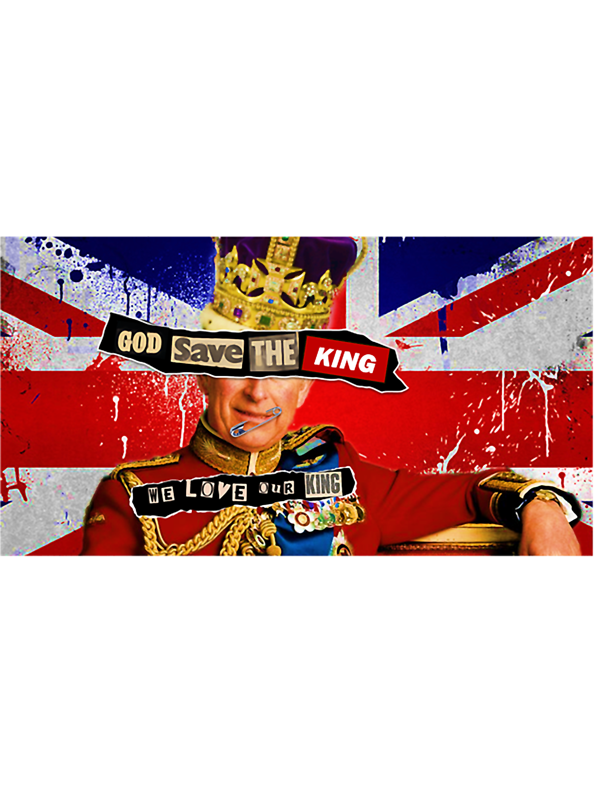 King Charles III Punk Celebrationcolour | Inspire Uplift
