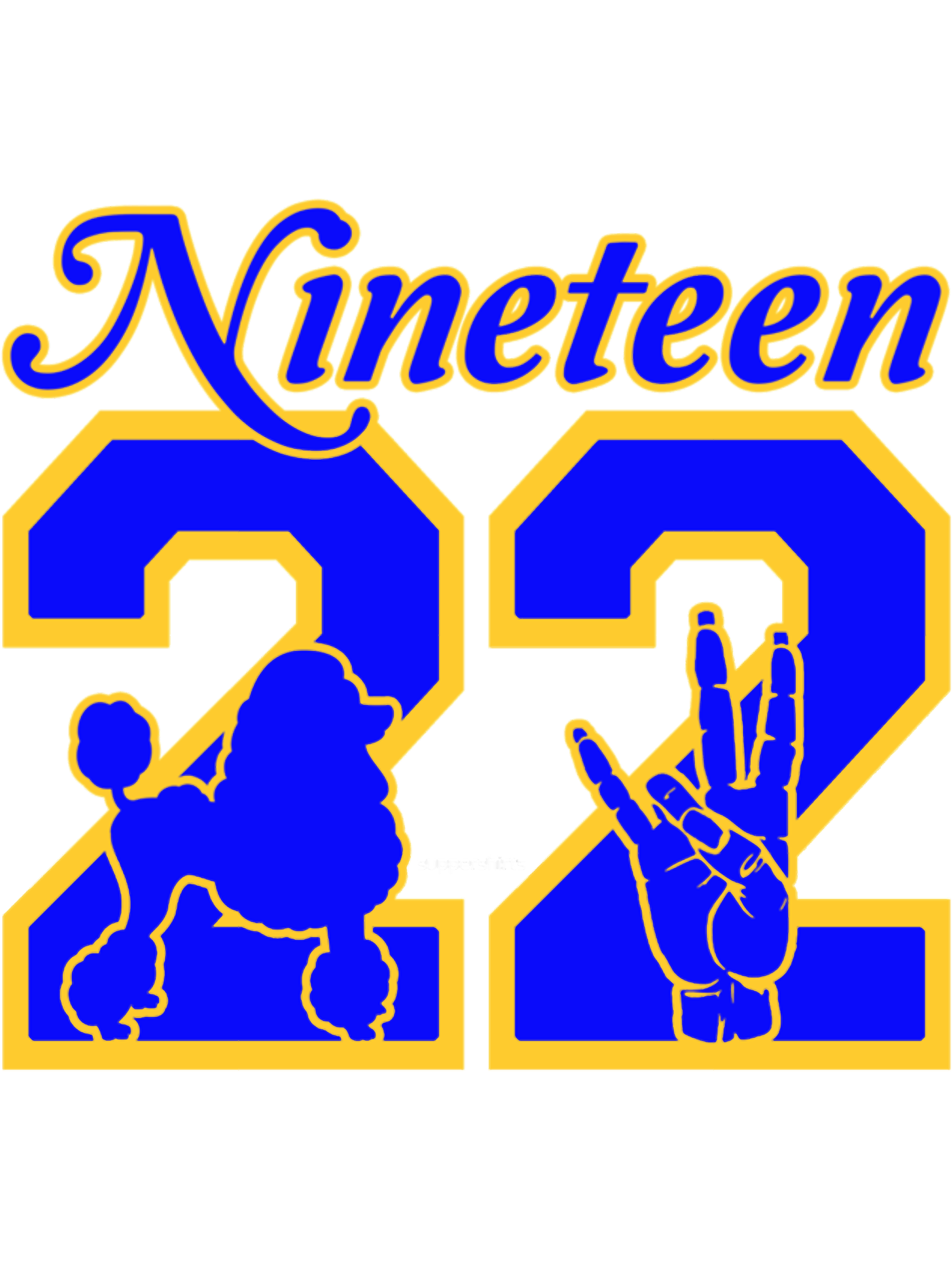 Sigma 1922 Poodle Hand sign Gamma Rho Gift | Inspire Uplift