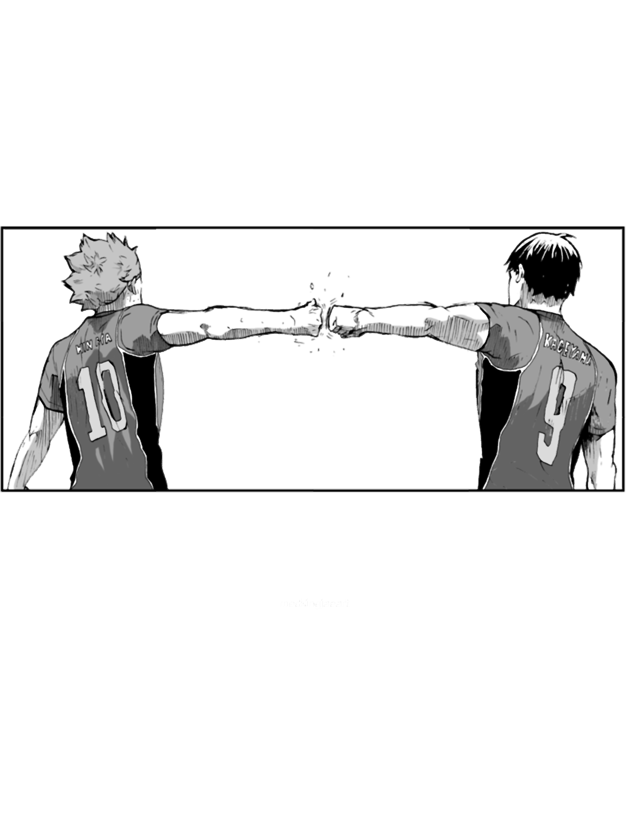 Hinata and Kageyama Fist Bump | Inspire Uplift