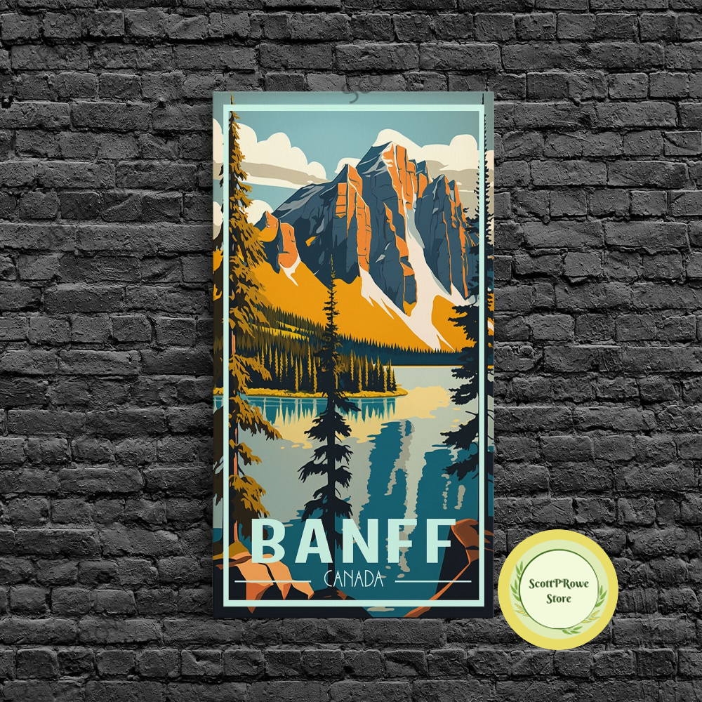Banff, Canada Wall Art, Canada Art Print, Alberta, Travel Wa | Inspire ...