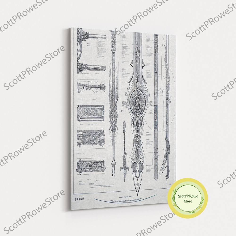 Elven Armory, Fantasy Elven Weapon Diagram, Dnd Style Art, F | Inspire ...