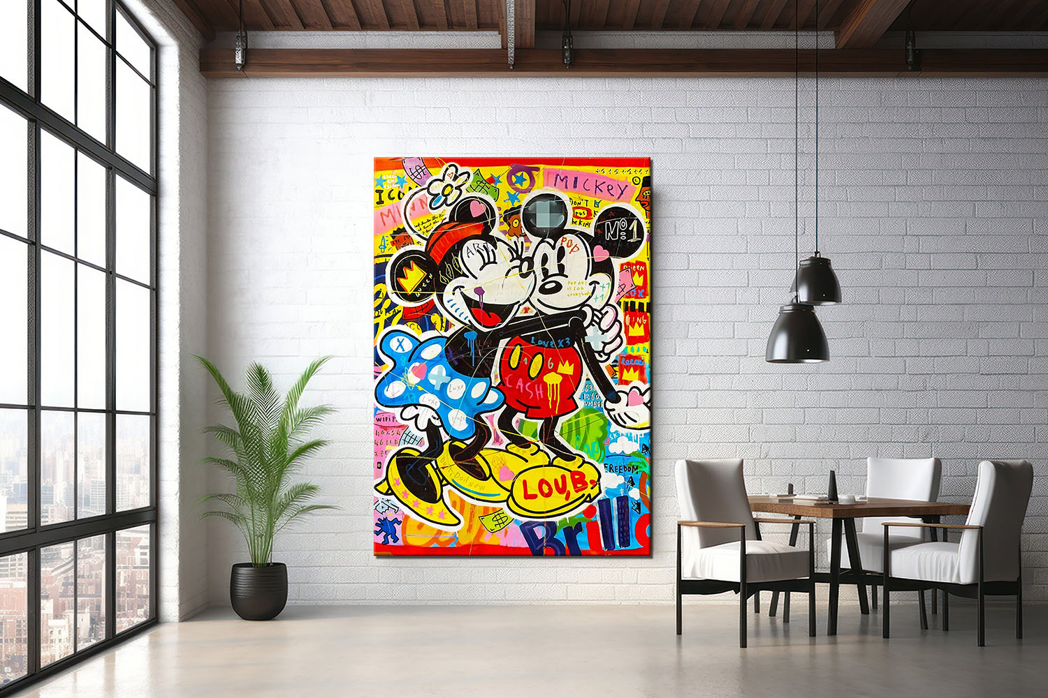 Banksy Mickey Mouse Pop Art, Cartoon Graffiti Design, Banksy | Inspire ...