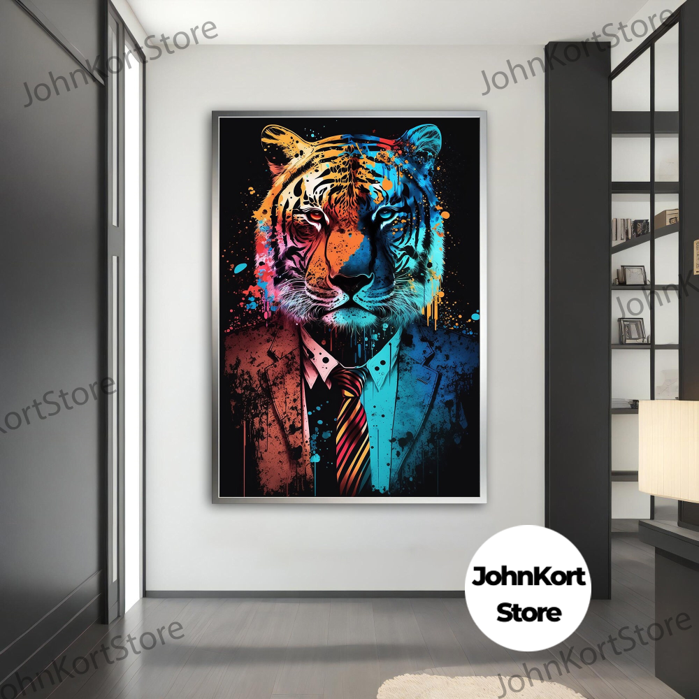 Framed Canvas Ready To Hang, Colorful Sexy Woman Body Art, N | Inspire ...