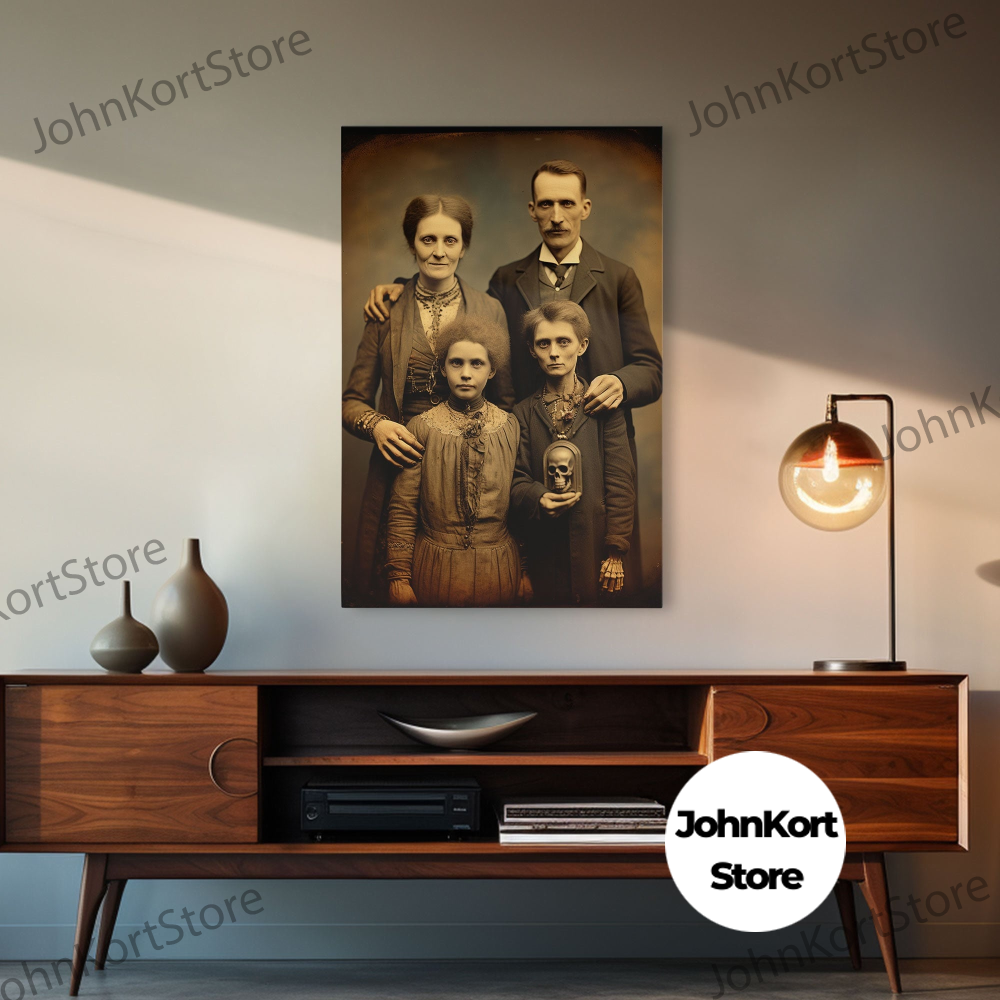 Horror Art Print, Creepy Wall Art, Horror Decor, Skeleton Wa - Inspire ...