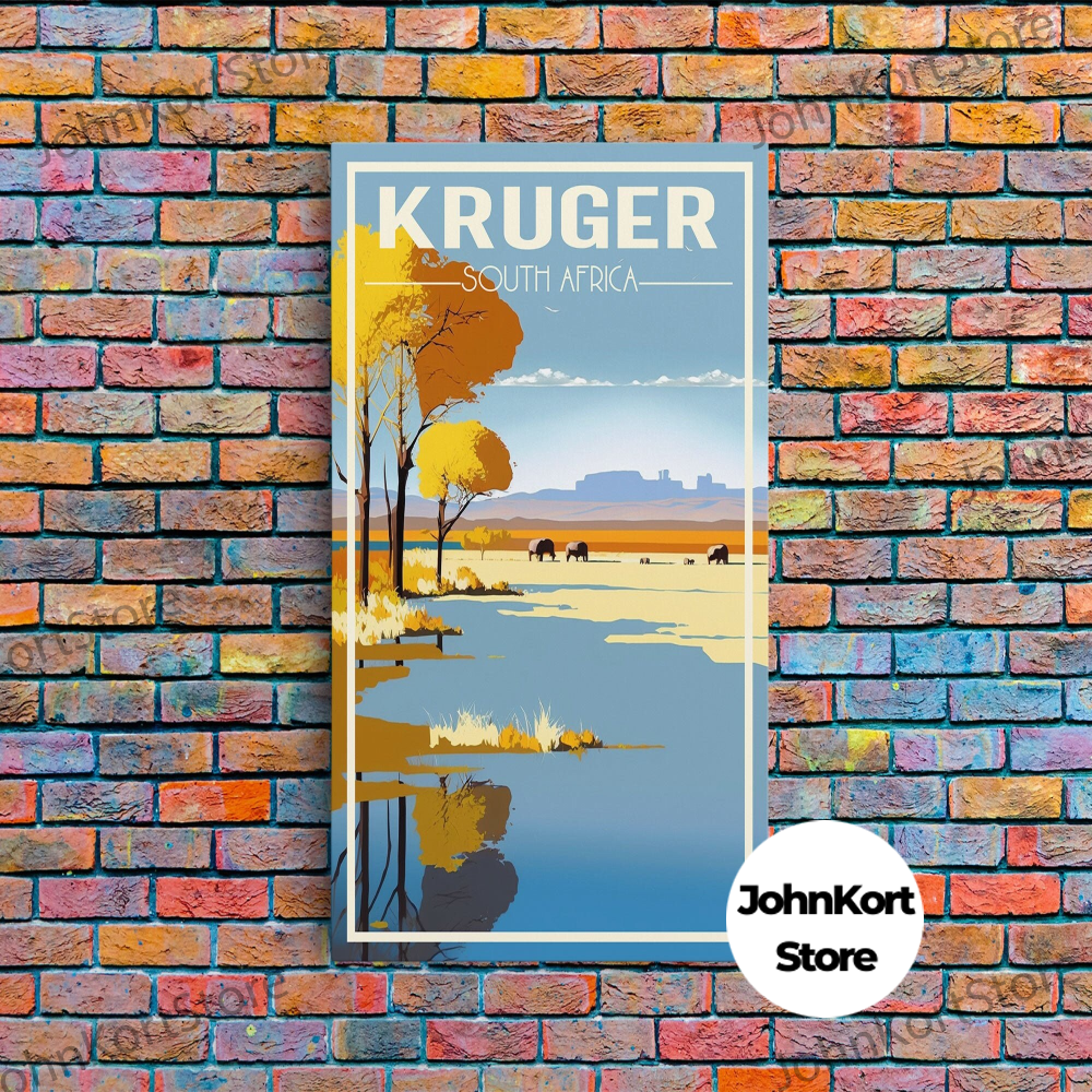 Kruger National Park Wall Art, South Africa Poster, African | Inspire ...