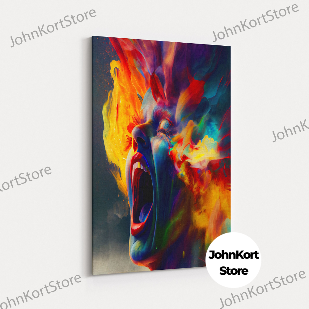 Neon Scream, Mind Blown, Surreal Psychedelic Spray Paint Art | Inspire ...