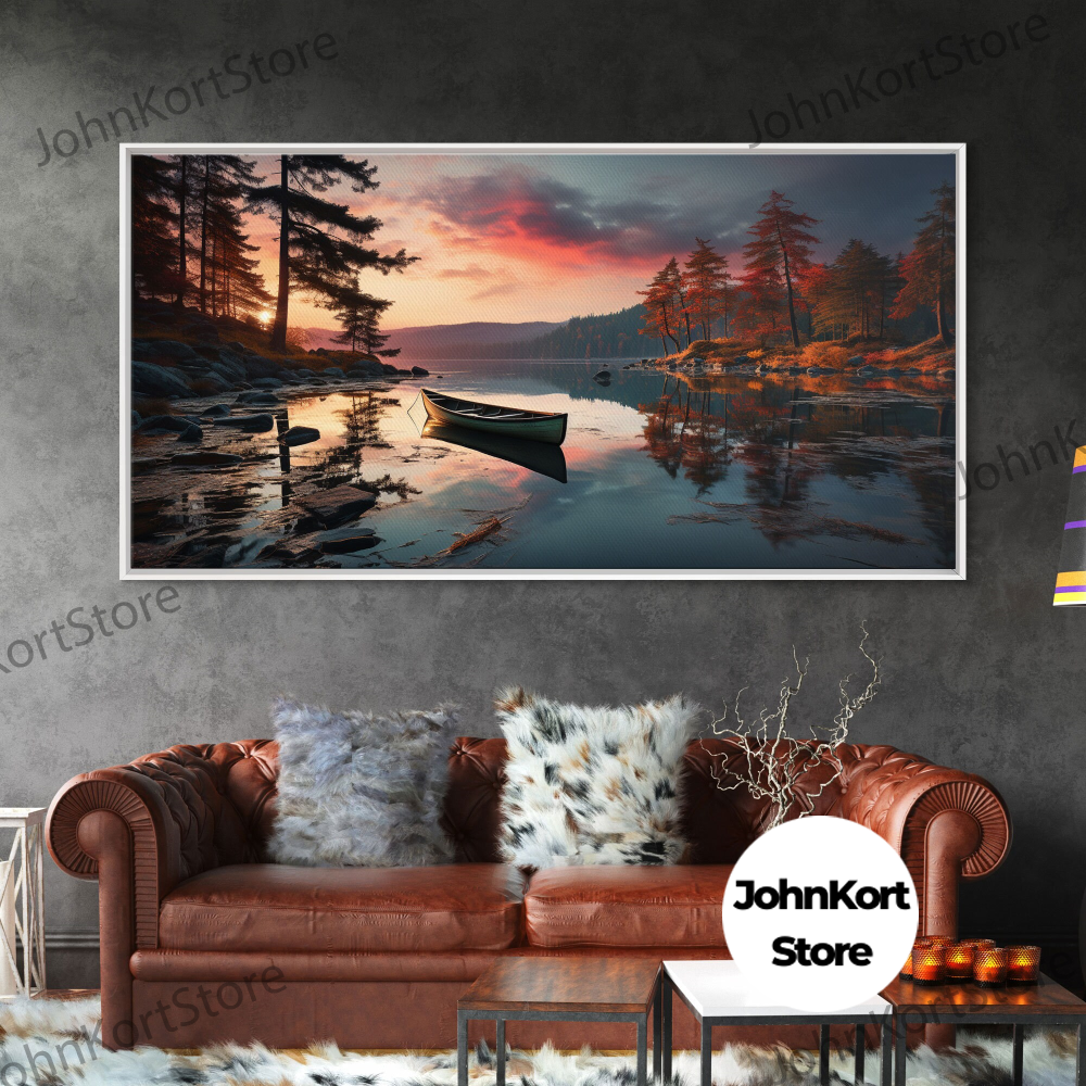 Pacific Northwest Photography Print, Beautiful Lake With Can - Inspire ...