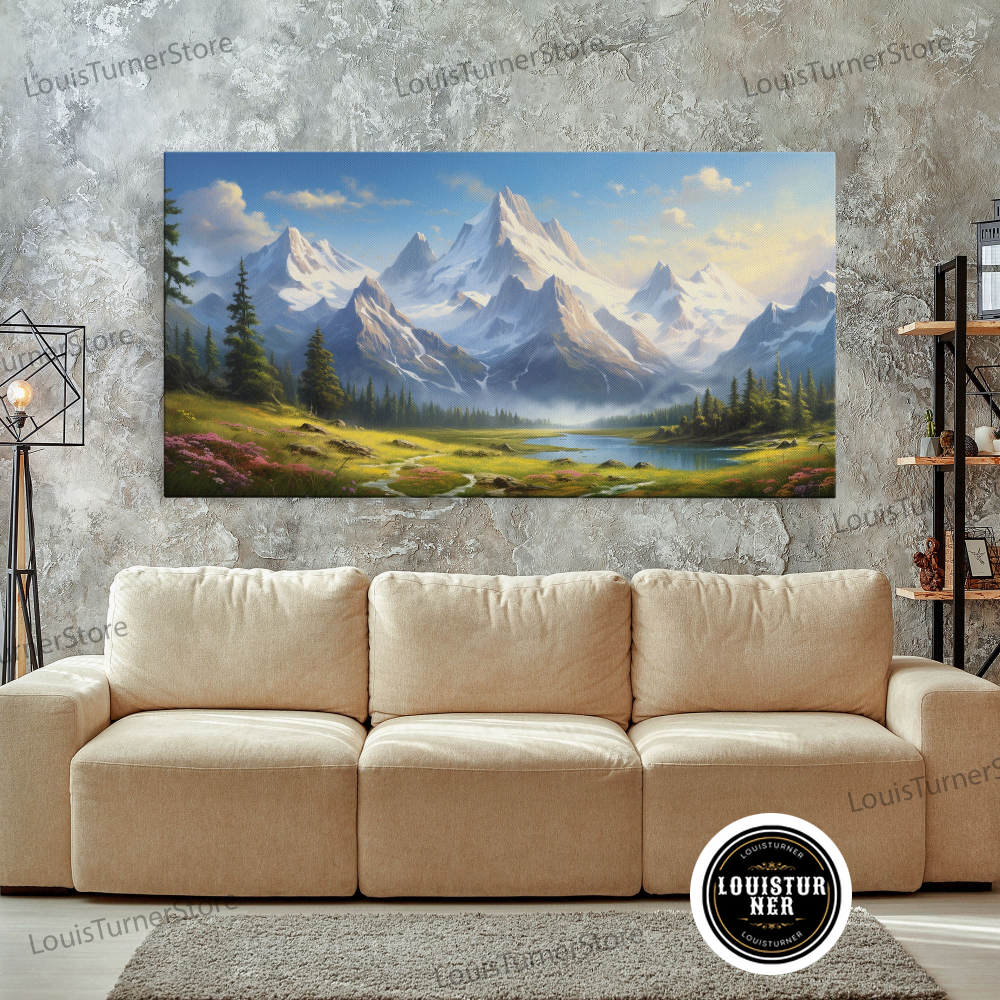 Framed Canvas Ready To Hang, Mount Rainier, Gallery Wall Art - Inspire ...