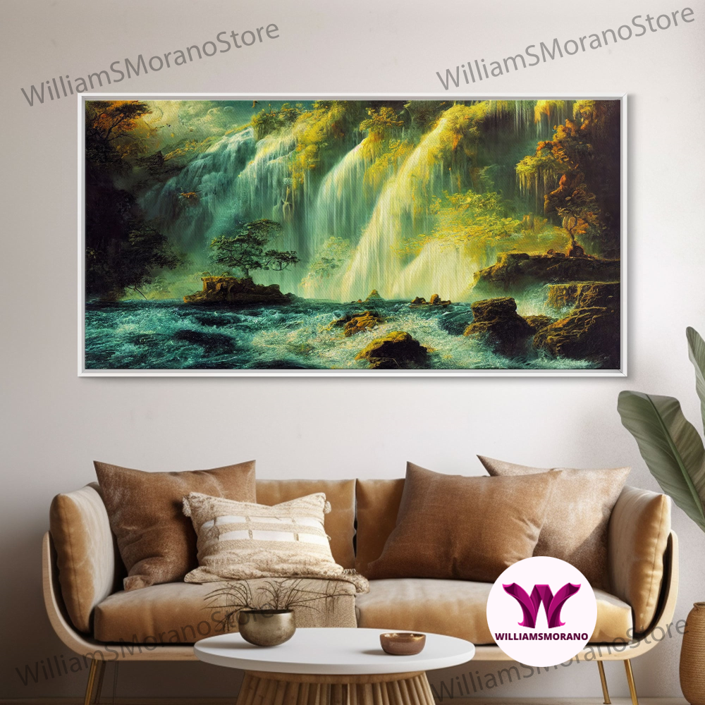 Decorative Wall Art, High Fantasy Wall Art, Secret Waterfall | Inspire ...