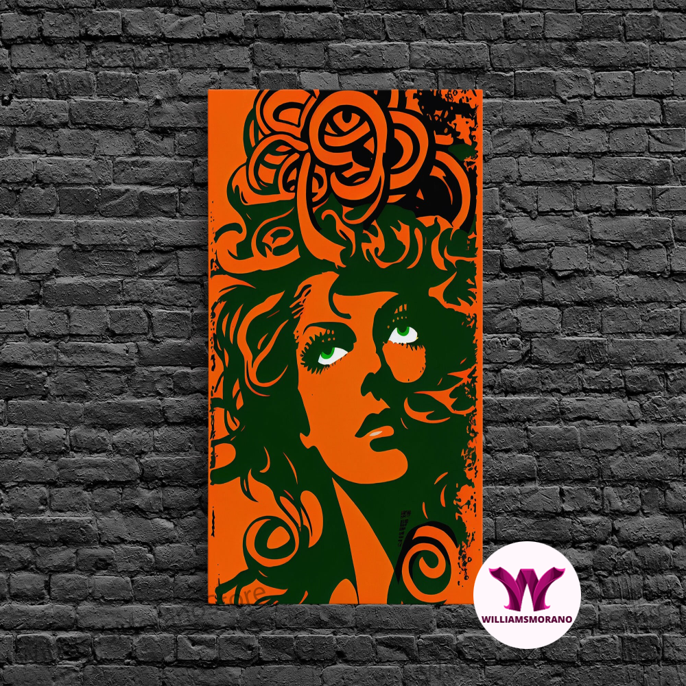 Decorative Wall Art, Nordic Medusa Pop Art Canvas Print, Cla | Inspire ...