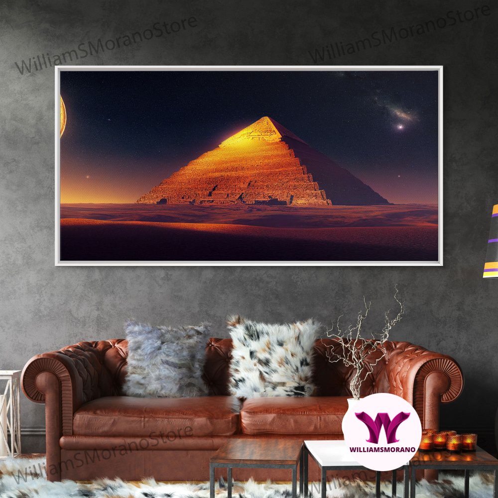 Decorative Wall Art, Pyramid Wall Art, Sands Of Egypt, Ready | Inspire ...