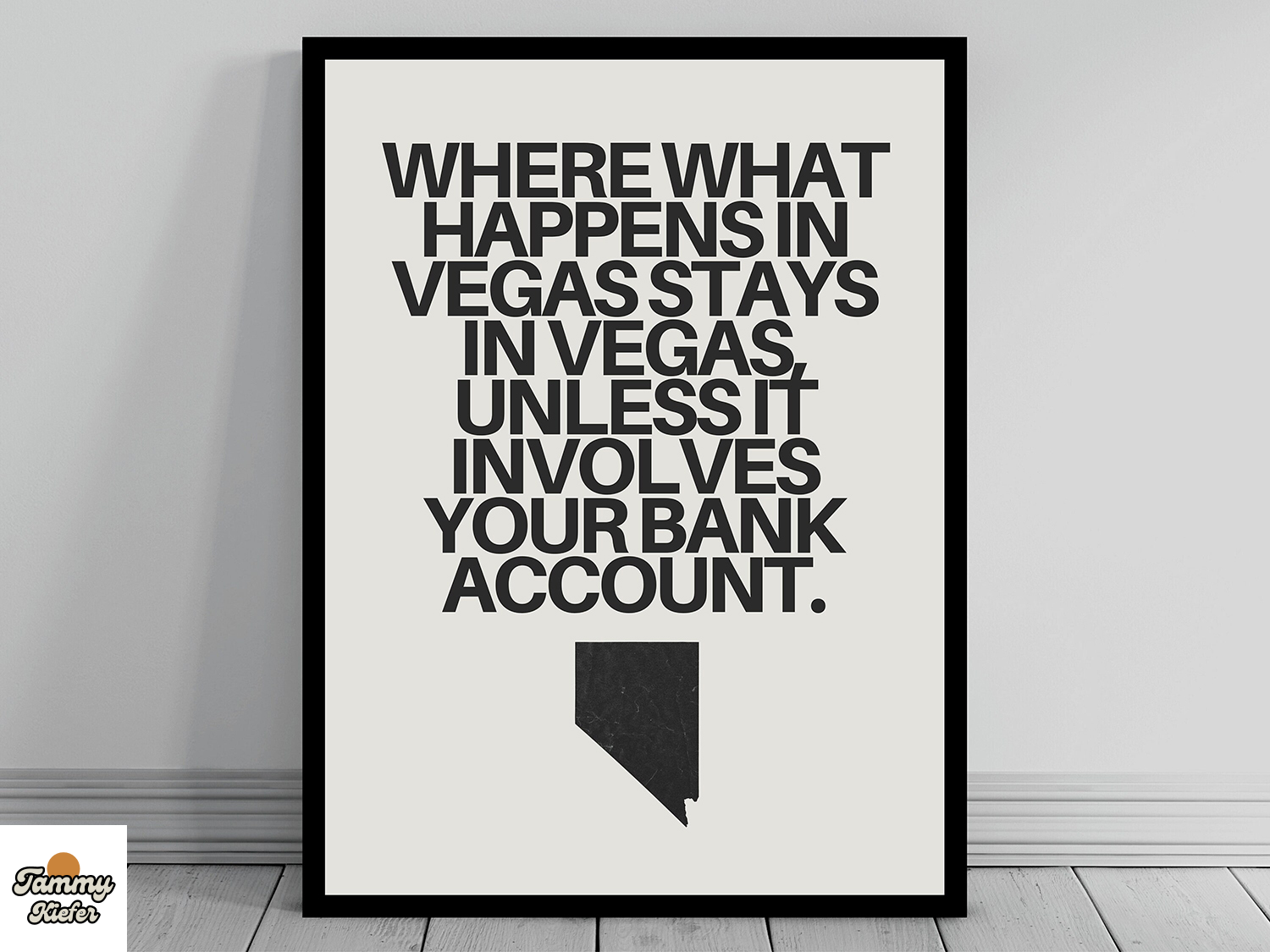 Hilarious Nevada Meme Print Nevada Canvas Minimalist State | Inspire Uplift