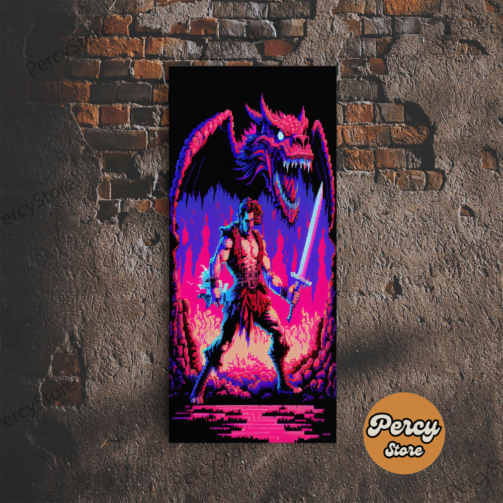 Tabletop Rpg Art, Vaporwave Neon Aesthetic, Barbarian Art, F | Inspire ...