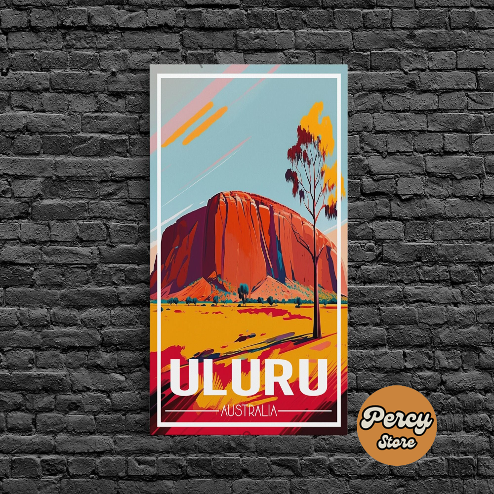 Uluru Wall Art, Red Centre, Australia Poster, Australia Wall - Inspire ...