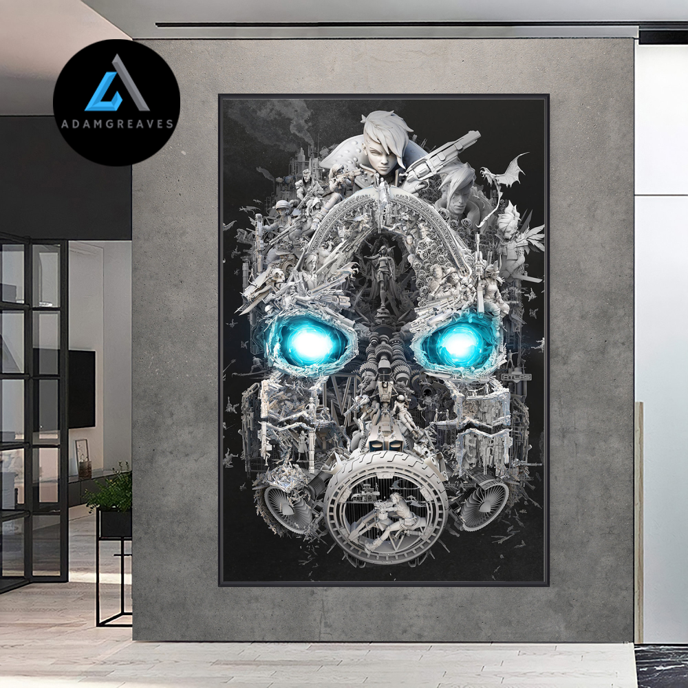 Decorative Wall Art, Borderlands Psycho Gas Mask Poster, Bor | Inspire ...