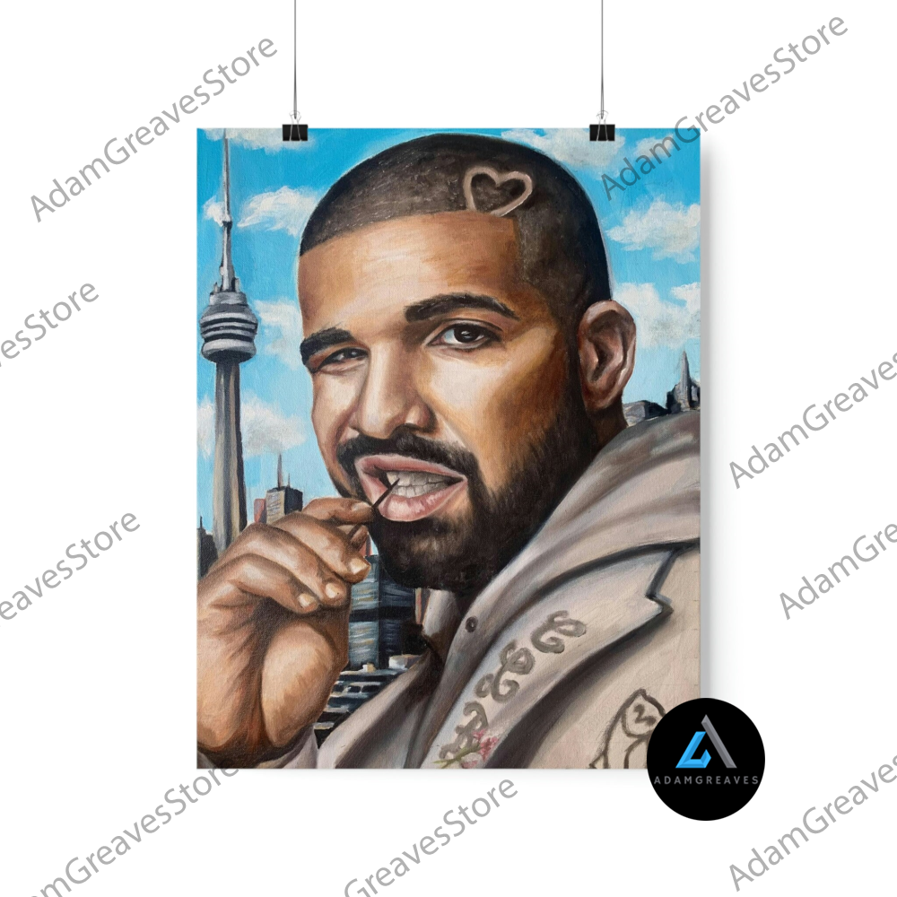Framed Canvas Ready To Hang, Drake Ovo - Fine Art Print, Dra | Inspire ...