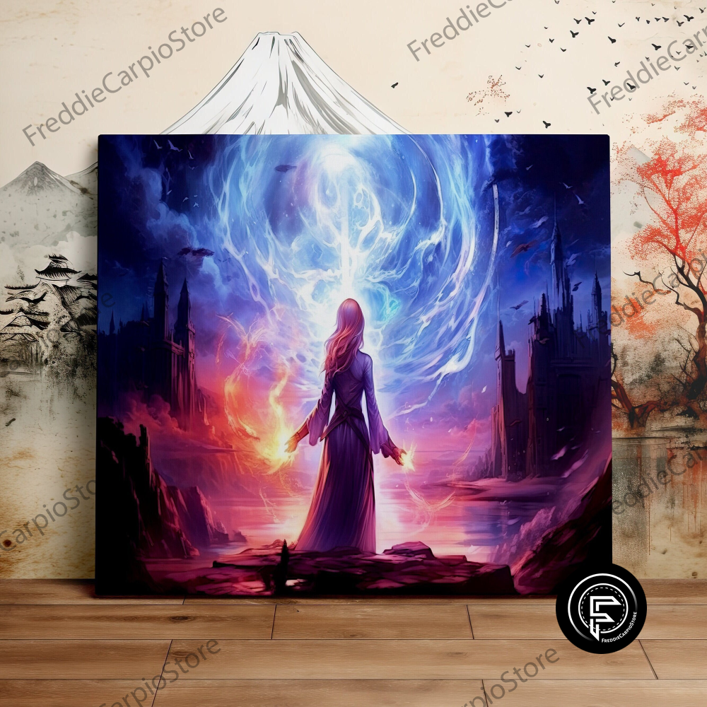 Sorceress Controlling the Magical Elements, Fantasy Art, Bea | Inspire ...