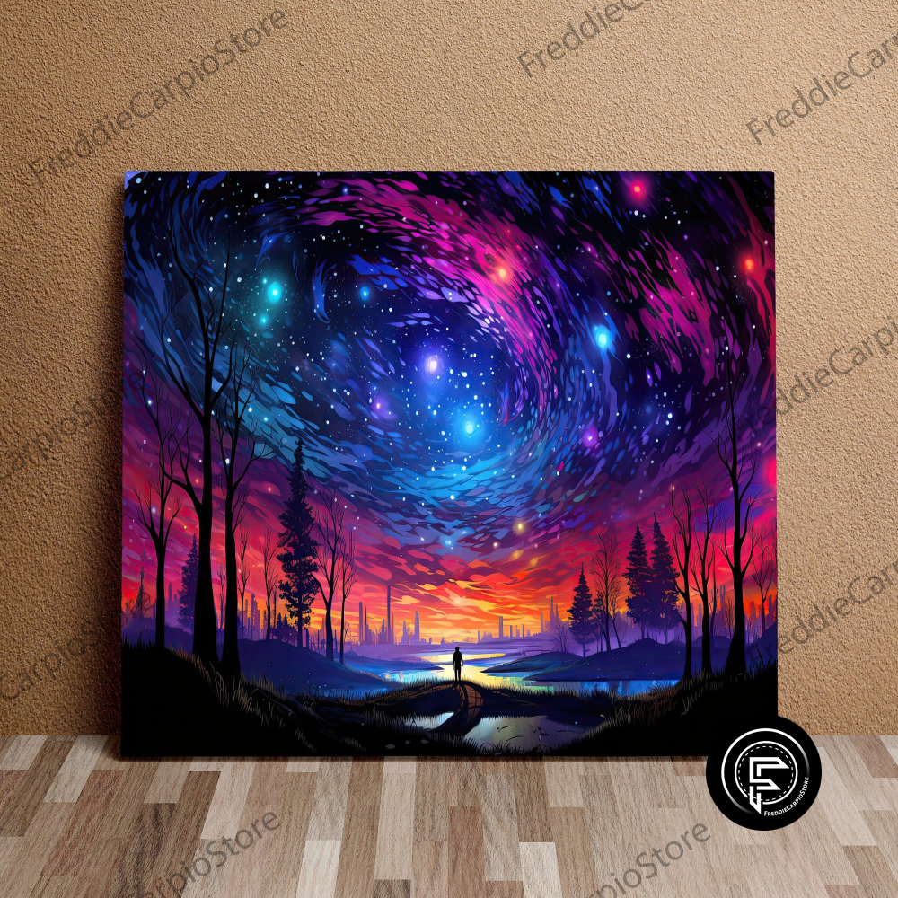 Under the Starry Night Sky, Psychedelic Night Sky, Scenic Wa - Inspire ...