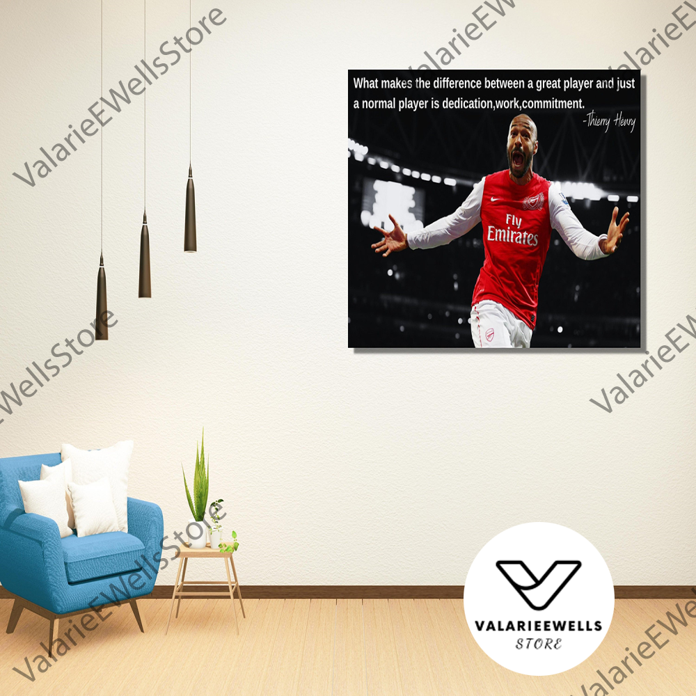 Decorative Wall Art, Thierry Henry Quote Poster, Thierry Hen | Inspire ...