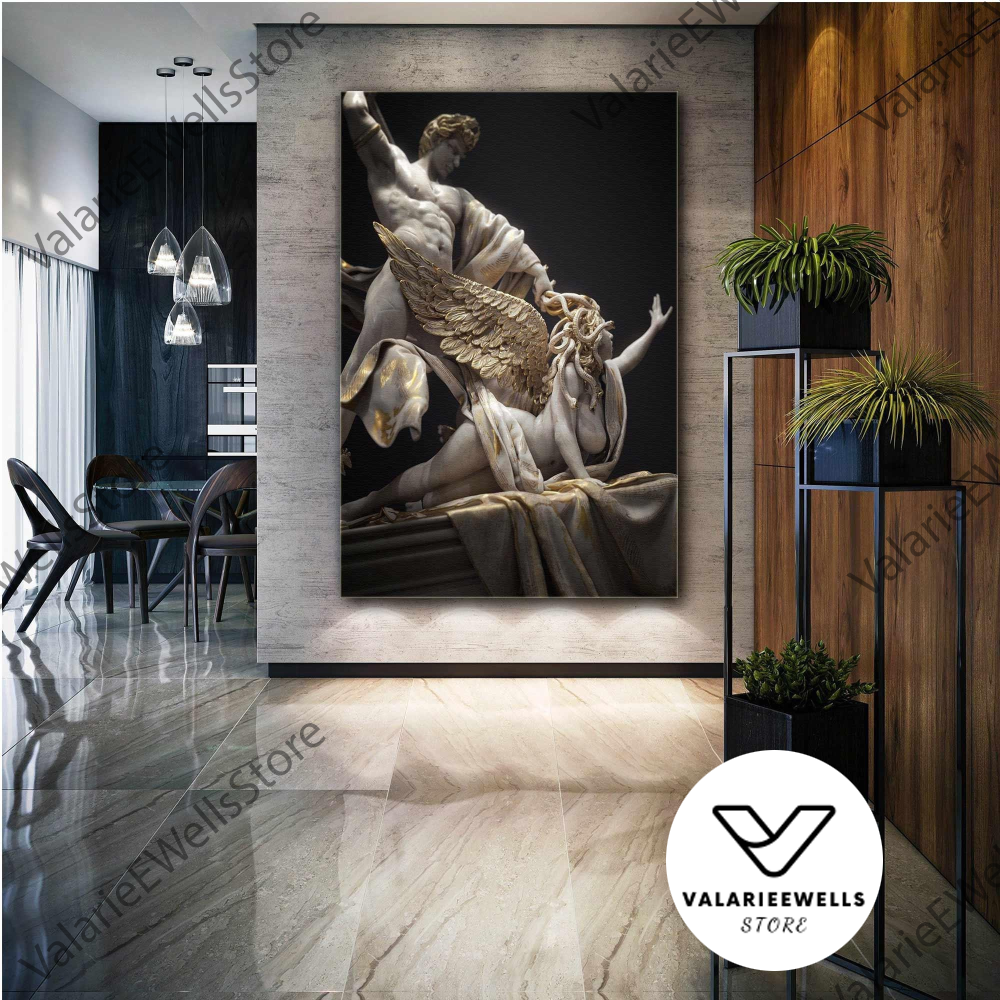 Medusa Snake Haired Woman Sculpture Mythology Zeus Sculpture - Inspire ...