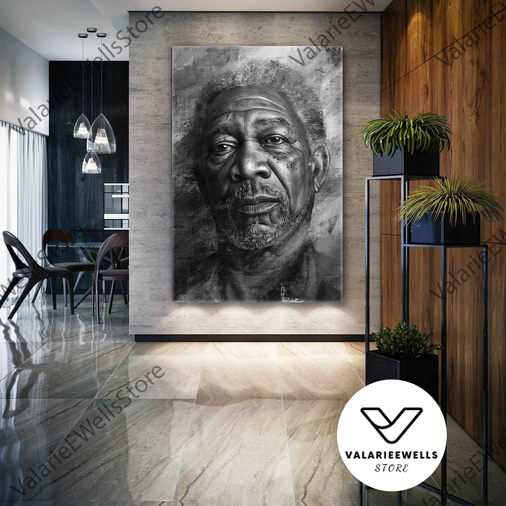 Morgan Freeman Wall Art, Hollywood Actor Wall Decor, Roll Up | Inspire ...
