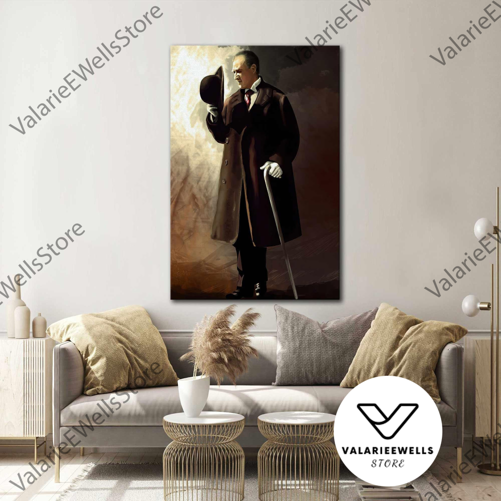 Mustafa Kemal Atatrk Noble Wolf In The Forest Roll Up Canvas - Inspire ...