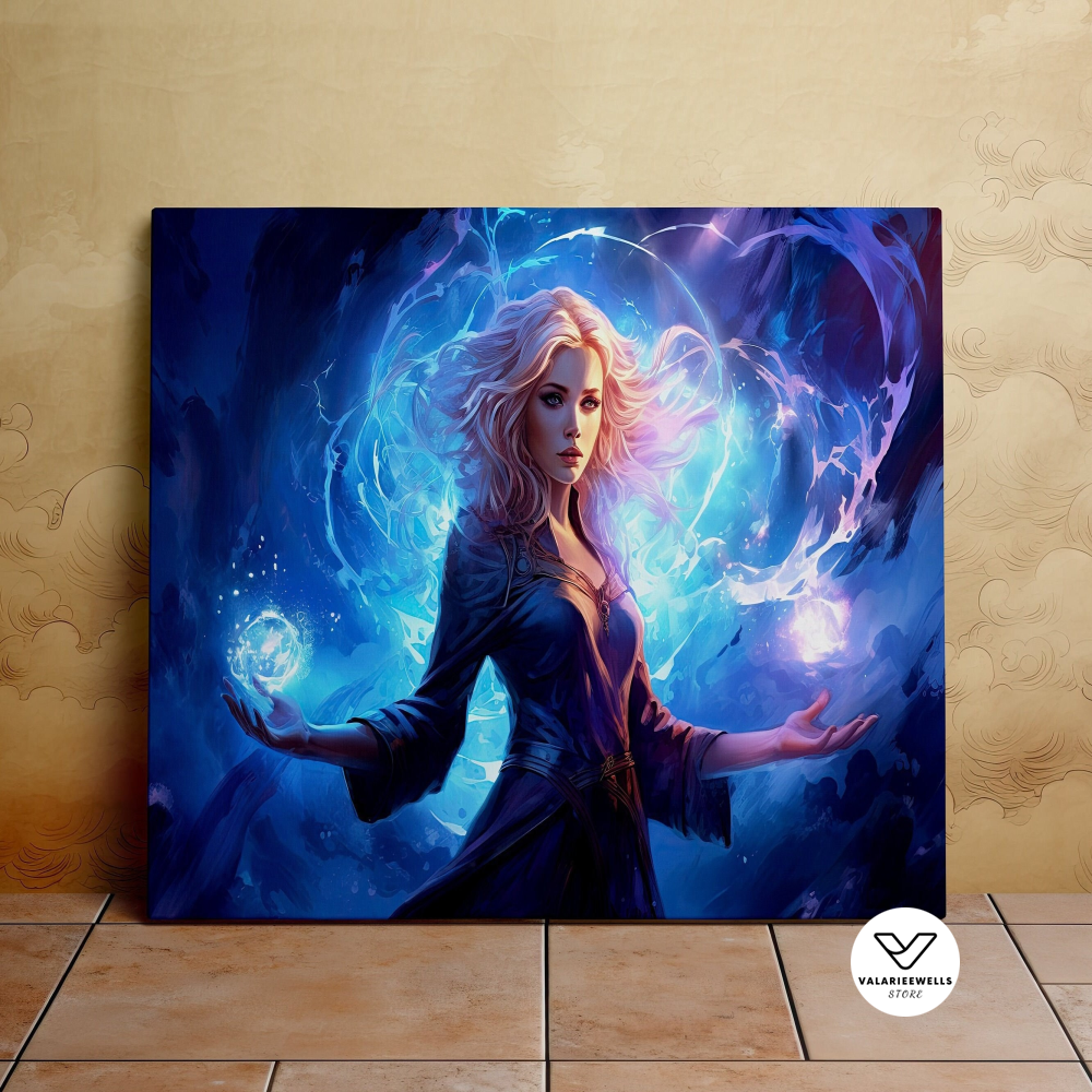 Beautiful Sorceress Controlling The Elements, Fantasy Art, S | Inspire ...