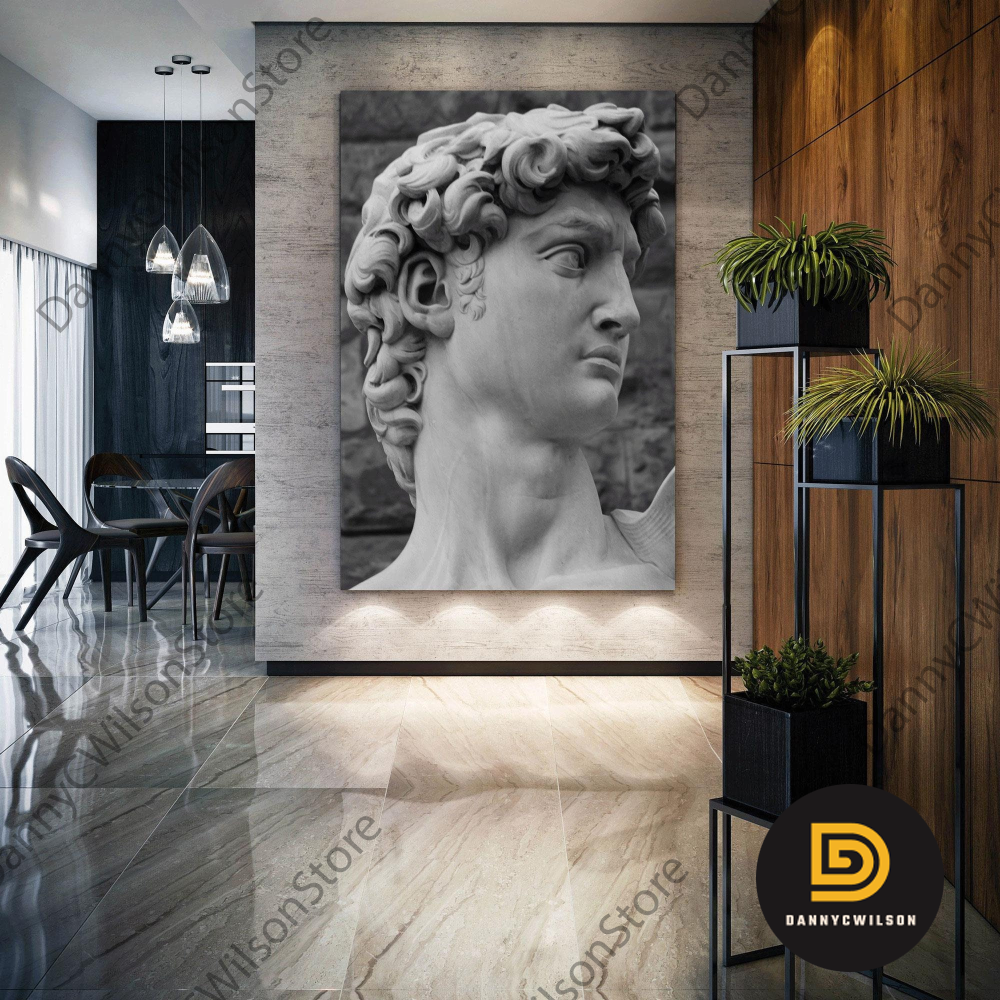 Michelangelo Wall Art, Statue Of David Canvas Art, Modern Ro | Inspire ...
