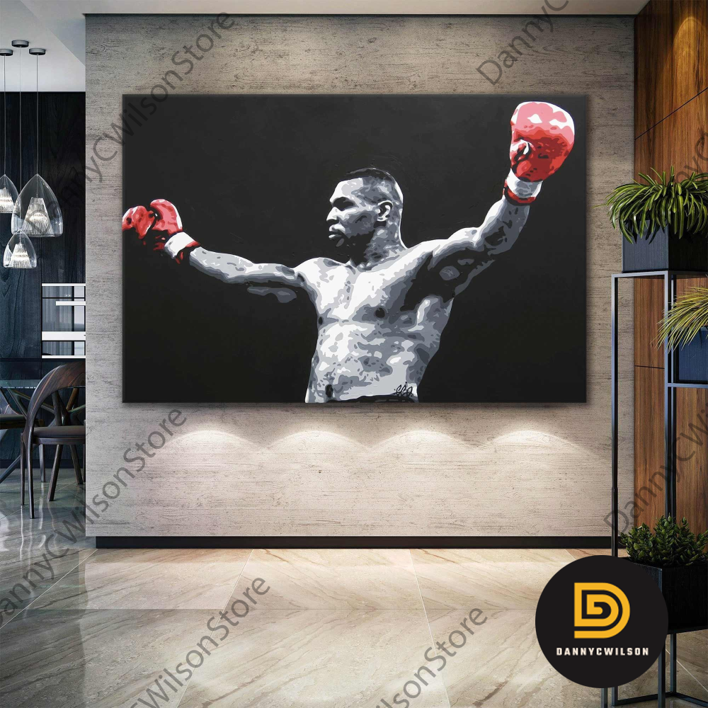 Mike Tyson Boxing Red Gloves Power Box Roll Up Canvas, Stret | Inspire ...