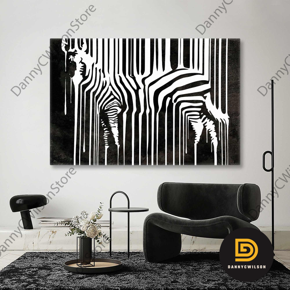 Modern Zebra Luxury Decorative Animal Roll Up Canvas, Stretc | Inspire ...