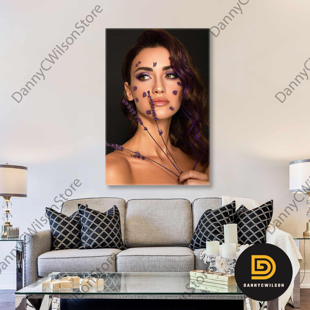 Purple Shades Makeup Wall Art, Dry Lavenders Canvas Art, Mak | Inspire Uplift