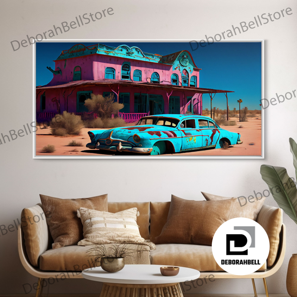 Framed Canvas Ready To Hang, Fallout Style Art, Atomic Age, | Inspire ...