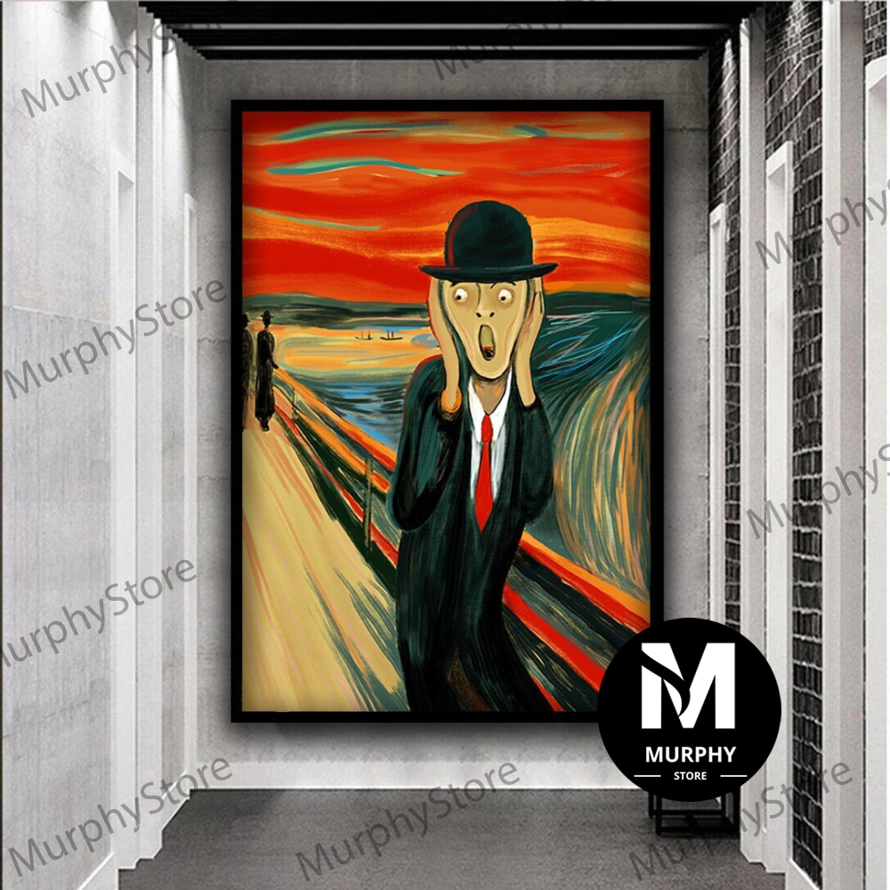Edvard Munch Canvas Print, The Scream By Edvard Munch Wall A - Inspire ...