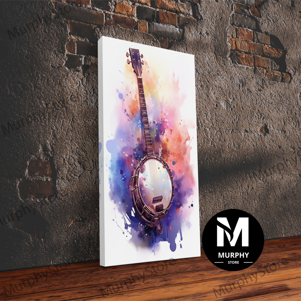 Decorative Wall Art, Banjo Gift, Banjo Wall Art Canvas Print | Inspire ...