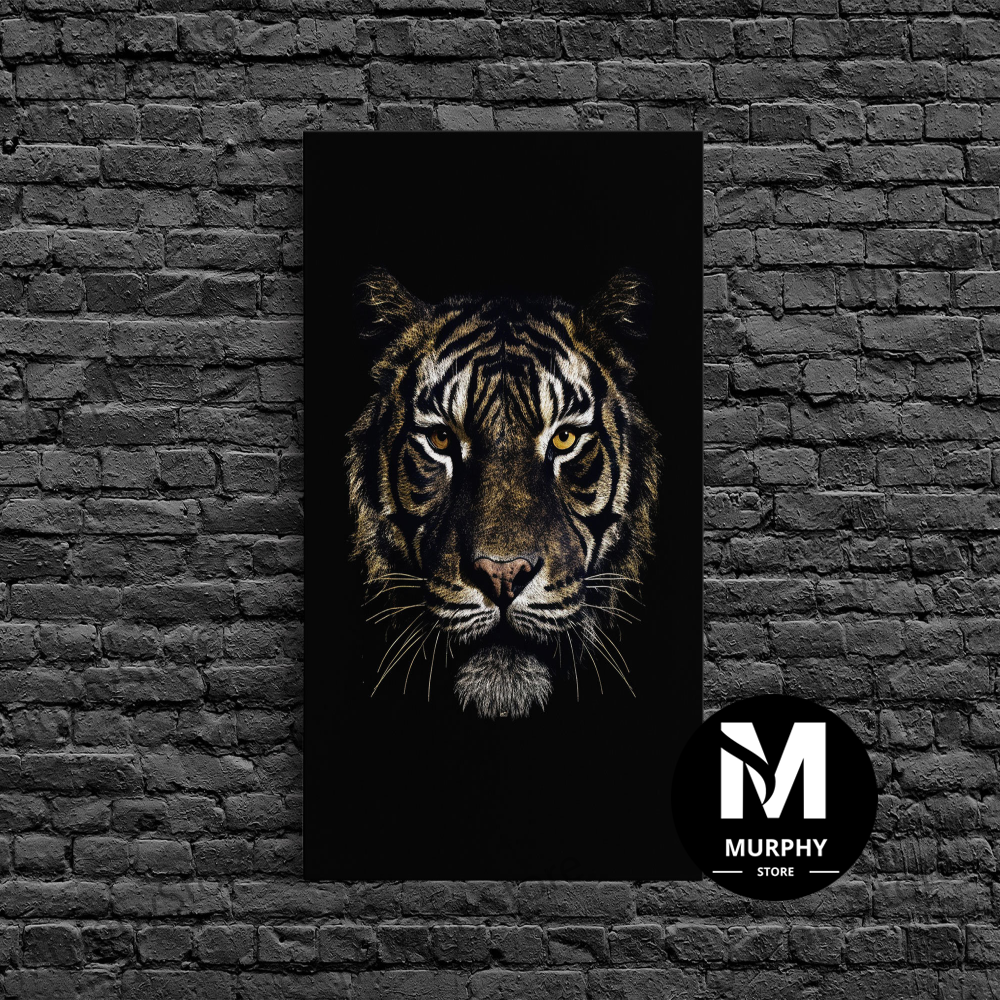 Decorative Wall Art, Beautiful Tiger Portrait Art Print, Fra | Inspire ...
