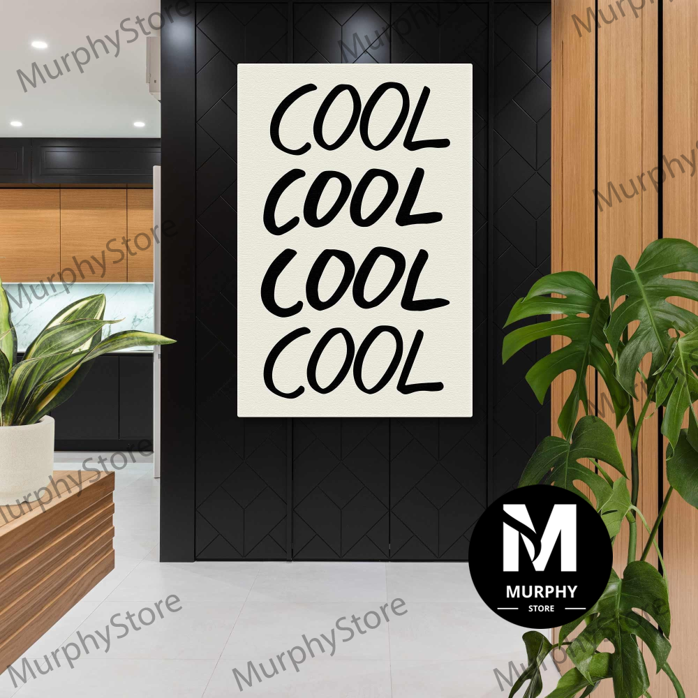 Cool Lettering Wall Art, Typographic Wall Decor, Modern Wall | Inspire ...