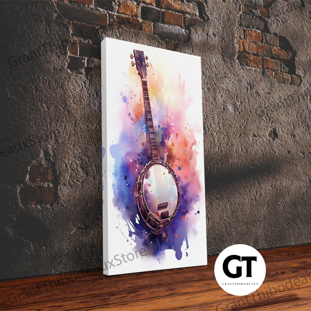 Banjo Gift, Banjo Wall Art Decorative Wall Art, Country Musi | Inspire ...