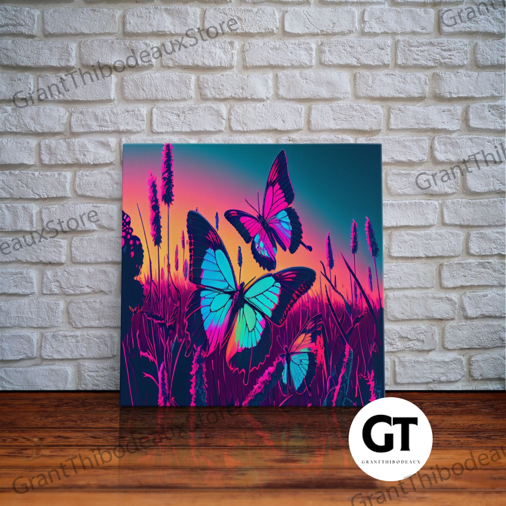 Beautiful Turquoise Butterfly Art, Vaporwave Aesthetic Paste | Inspire ...