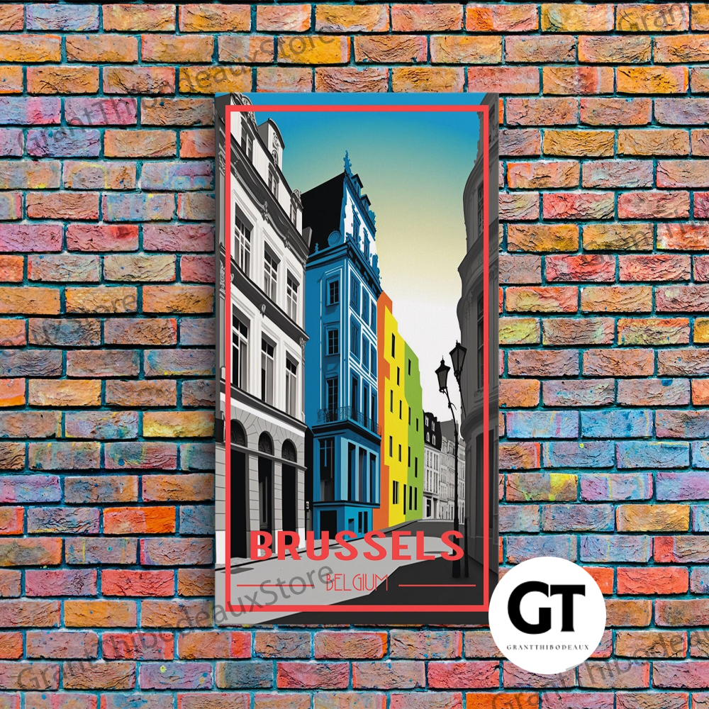 Belgium, Brussels, European Wall Art, City Wall Art, Travel | Inspire ...