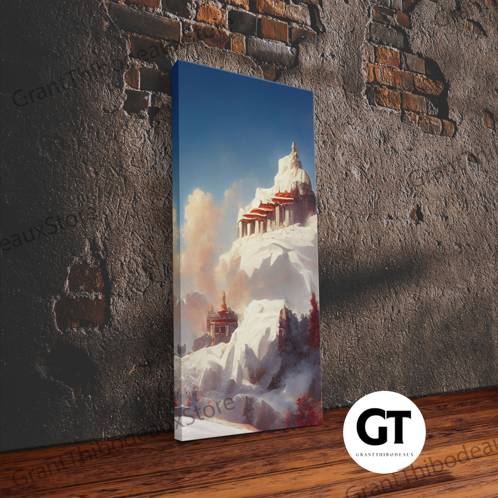 Buddhist Temple Wall Art, Decorative Wall Art, Abstract Tibe - Inspire ...