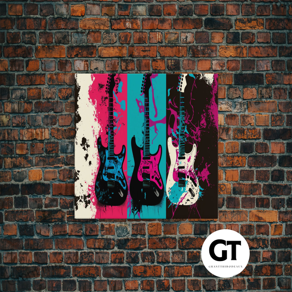 Electric Guitar Graffiti Punk Pop Art, Instrument Drawings, | Inspire ...